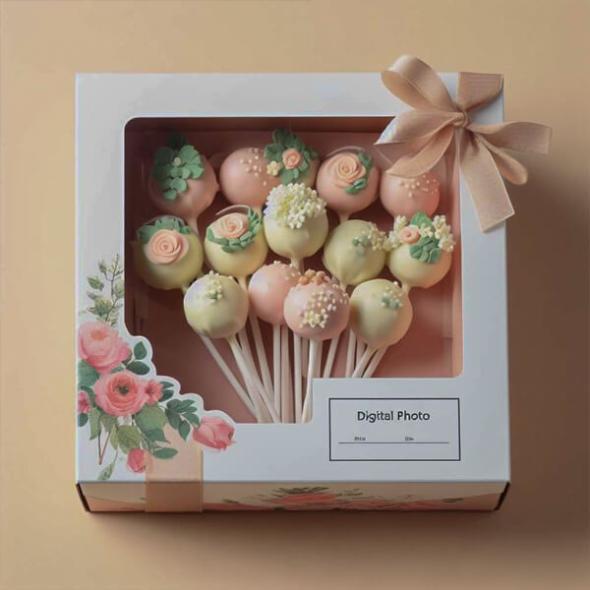 Custom Cake Pop Boxes Packaging - Free Shipping