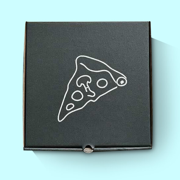 Custom Black Pizza Boxes Wholesale